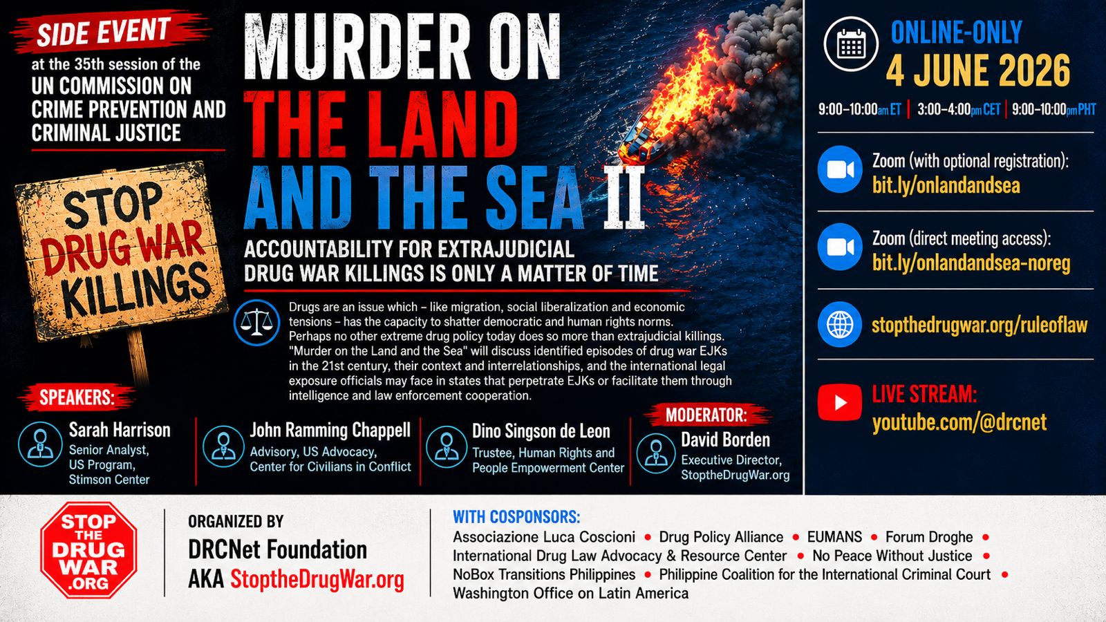 EVENT: Murder on the Land and the Sea II: Accountability for ...